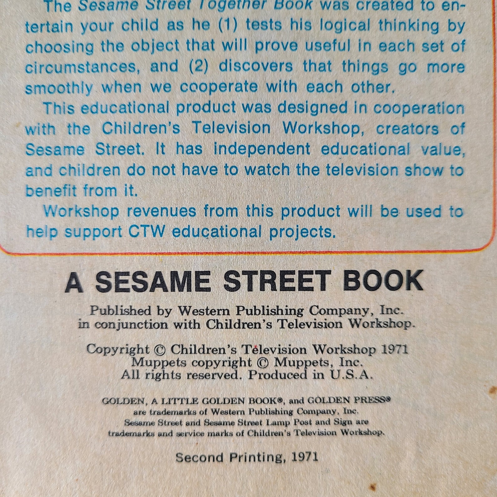 Vintage Sesame Street 1970's Little Golden Book Grover Sesame St ...