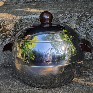 Vintage Chrome Ice Bucket 1950s Penguin Ice Bucket 60s Silver Ice ...