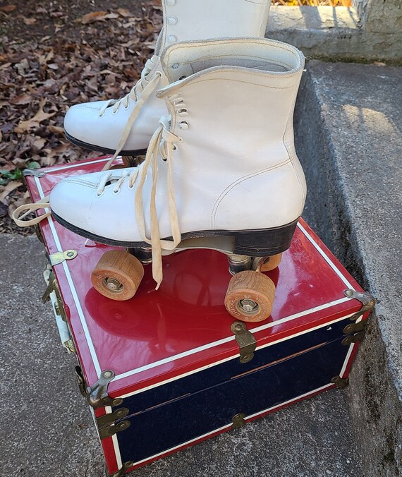 Vintage Roller Skates With Case 1950s Roller Skates w… - Gem