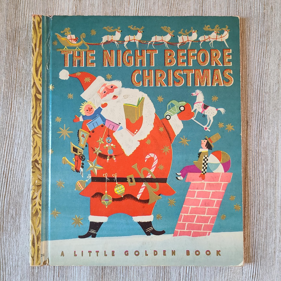 Vintage Christmas Book 1940's the Night Before Christmas Story Book ...