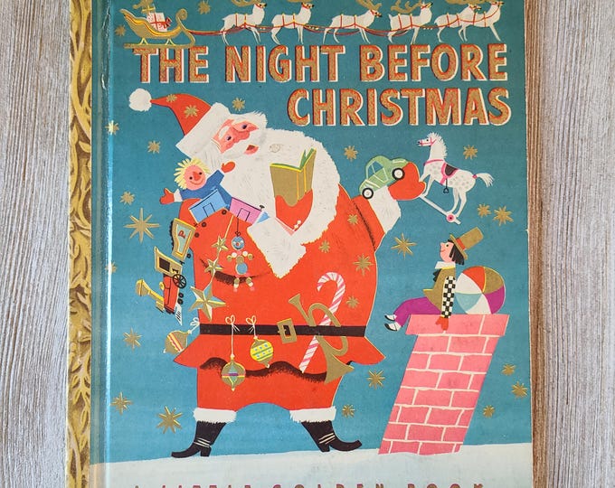 Vintage Christmas Book 1940's the Night Before Christmas Story Book ...