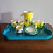 Vintage Smurf Kitchen Set 1970s Smurf Tea Set With Tray 80s Smurf Tea ...