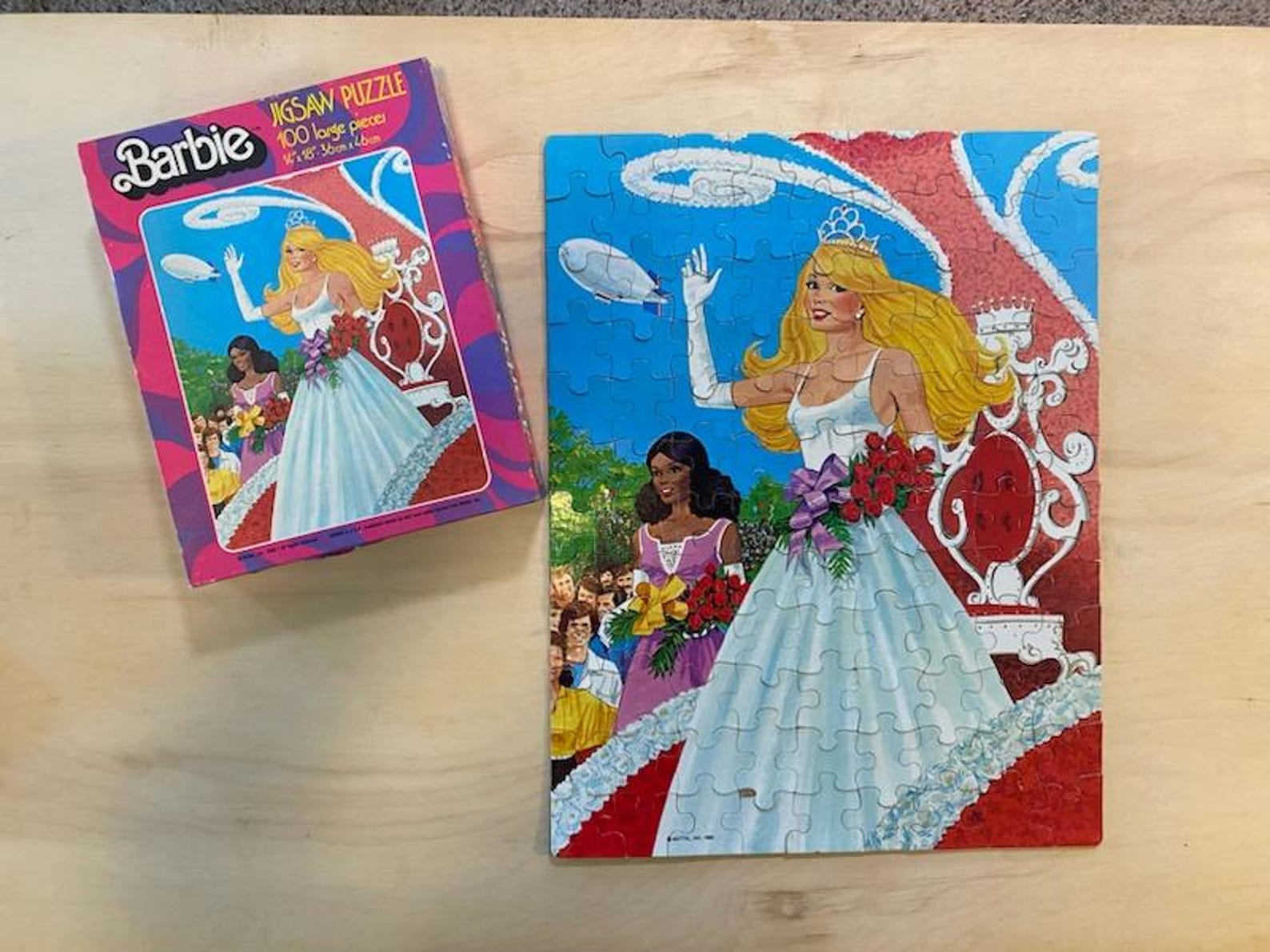 Vintage Barbie Jigsaw Puzzle 1980s Kids Jigsaw Puzzle 100 Piece Puzzle ...