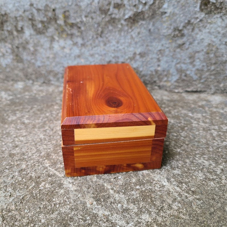 Vintage Wood Box Small Wood Trinket Box 1960s Trinket Box Wooden ...