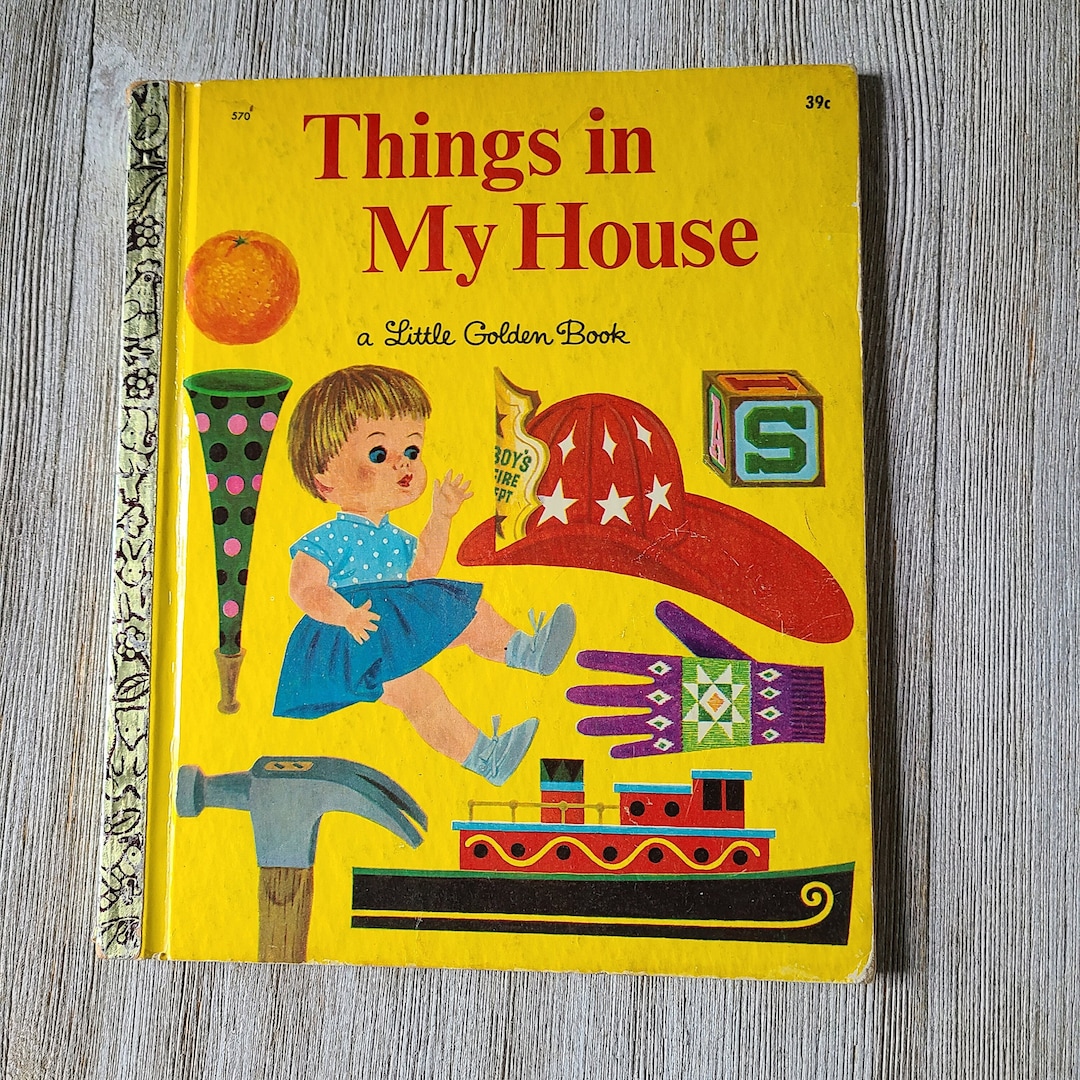 Vintage Golden Book Things in My House Easy Reader Books 1960s Early ...