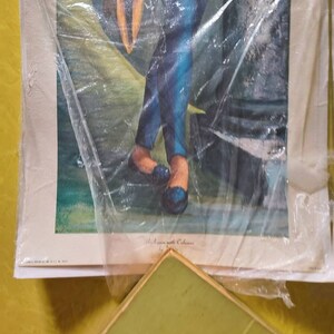 1960's Maio Lithograph Harlequin With Columns Jean Maio Stewart Print ...