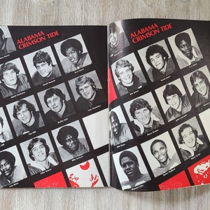 Vintage Bama Football Programs 1970s Alabama College Football Game ...