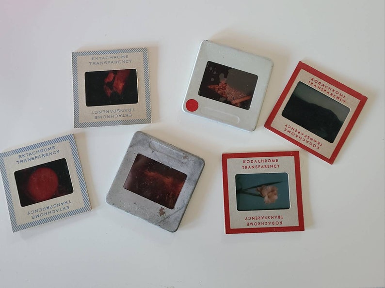 Vintage Metal Slide Case 35 Mm Slide Box Gray Metal Slide Storage Box ...