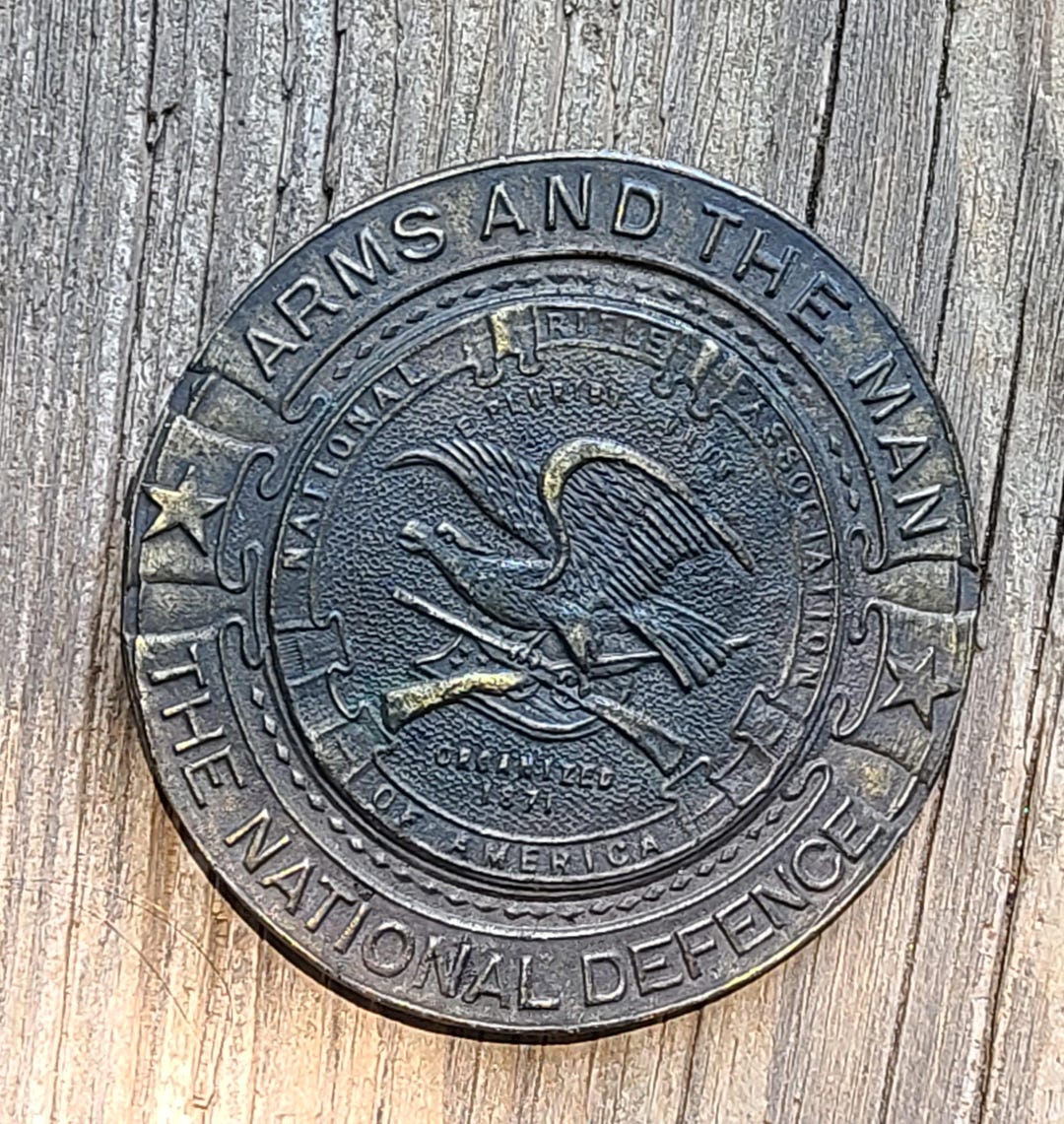 Vintage Arms and the Man the National Defene Belt Buckle 1970s NRA ...