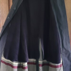 Vintage Overcoat 1960s Raincoat Mens Outerwear Navy Crownwear Coat Long ...