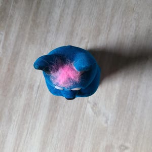 Vintage Flocked Blue Dog Bank 1950's Carnival Prize Coin Bank Fuzzy Dog ...