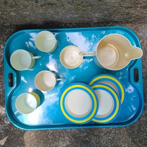 Vintage Smurf Kitchen Set 1970s Smurf Tea Set With Tray 80s Smurf Tea ...