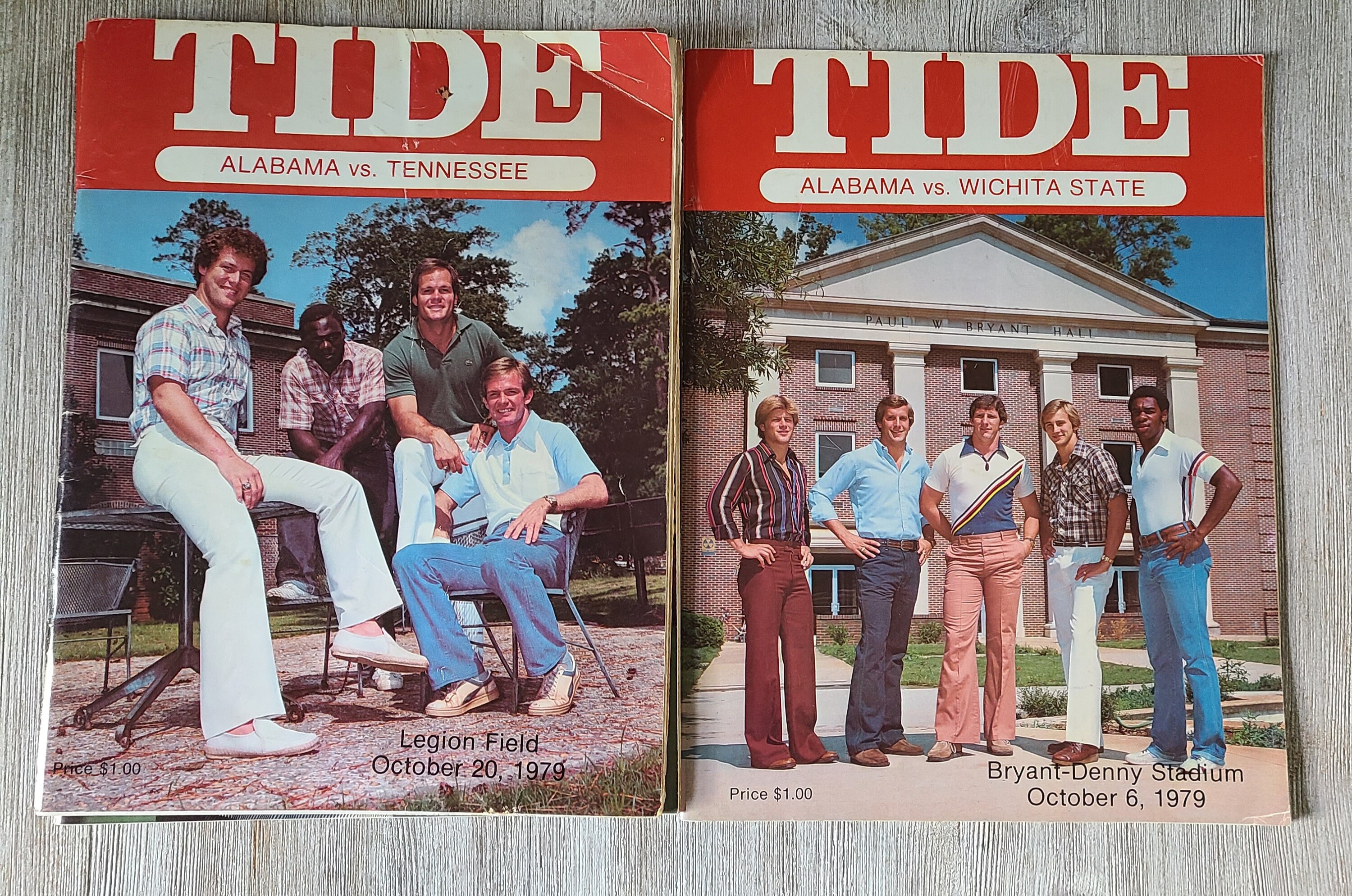 Vintage Bama Football Programs 1970s Alabama College Football Game ...