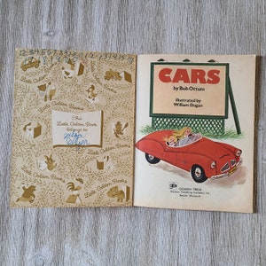 Vintage Golden Book Cars 1970s Little Golden Book Automobile Storybook ...