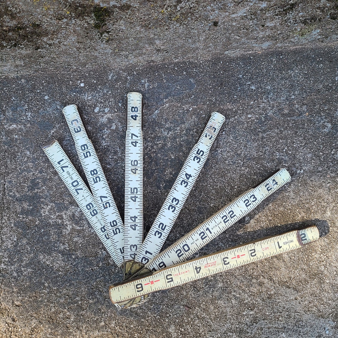 Vintage Folding Yardstick Lufkin Folding Rule Old Carpenter Tools ...