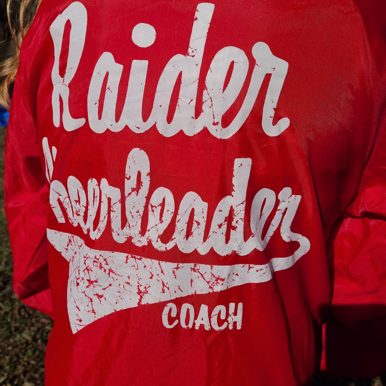 1980's Red Windbreaker Vintage Cheerleader Jacket Retro Cheerleader ...