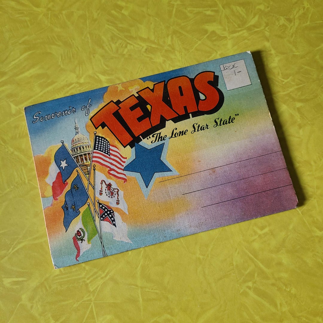Vintage Postcards 1940s Texas Postcards Texas Postcard Booklet Unused ...
