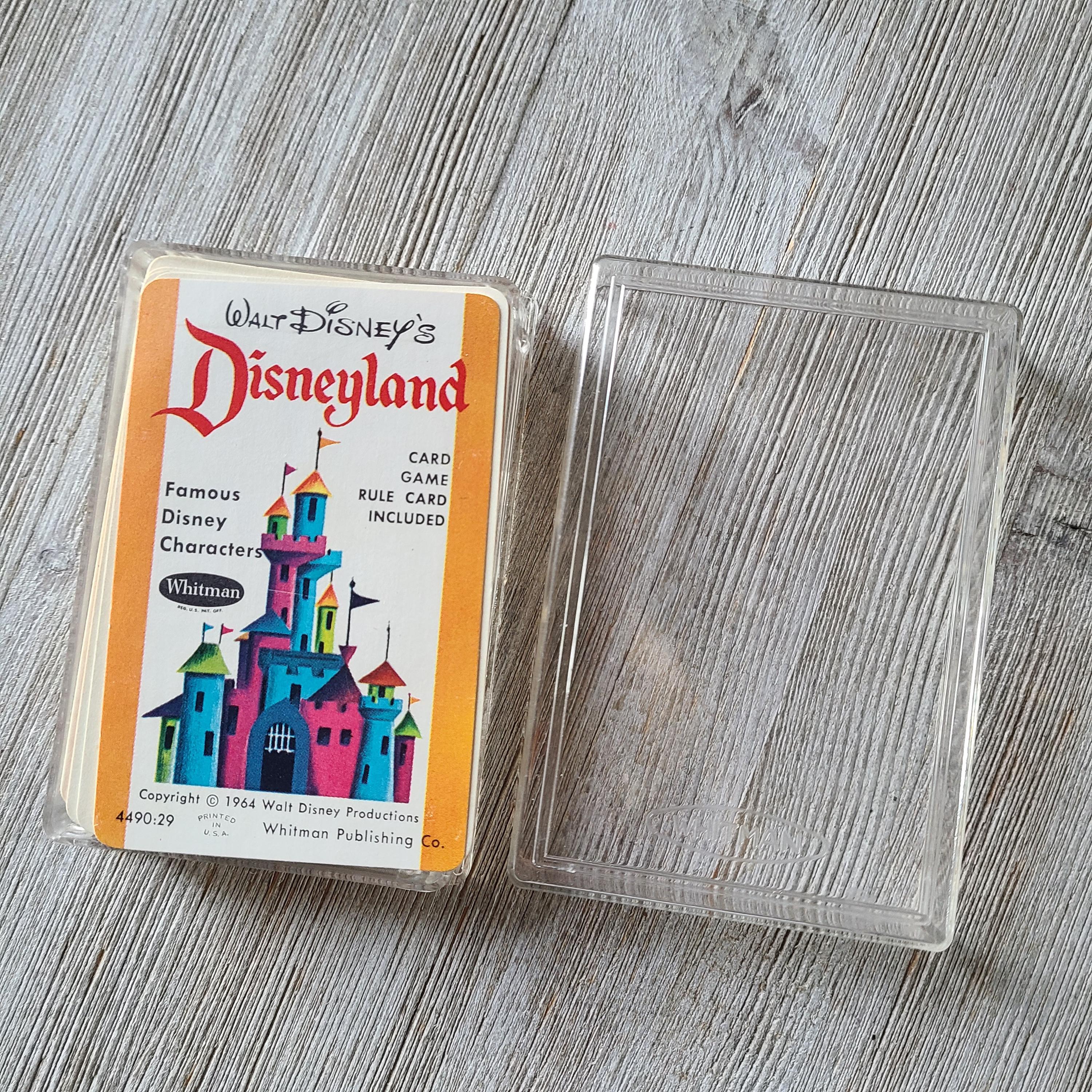 Vintage Walt Disney's Disneyland Famous Disney Characters Card Game ...