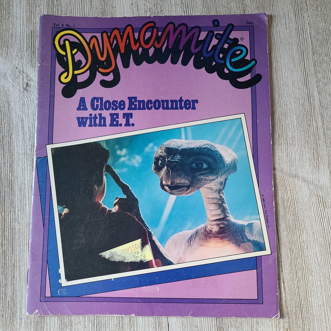 Vintage Dynamite Magazine 1980s Dynamite E.T. Magazine Scholastic Book ...