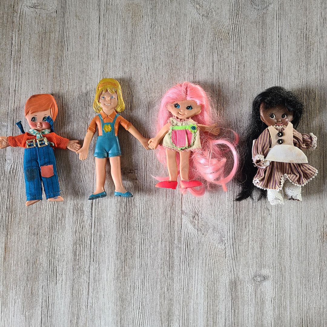 Vintage Flatsy Dolls 1960s Medium Size Flatsy Dolls Ideal Flatys Dolls ...