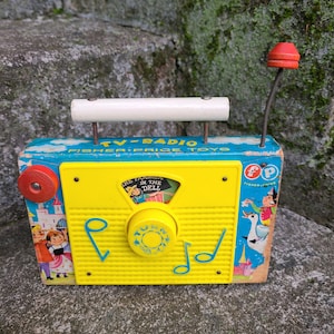 Vintage Toy Radio 1960's Fisher Price Tv-radio Toy the Farmer in the ...