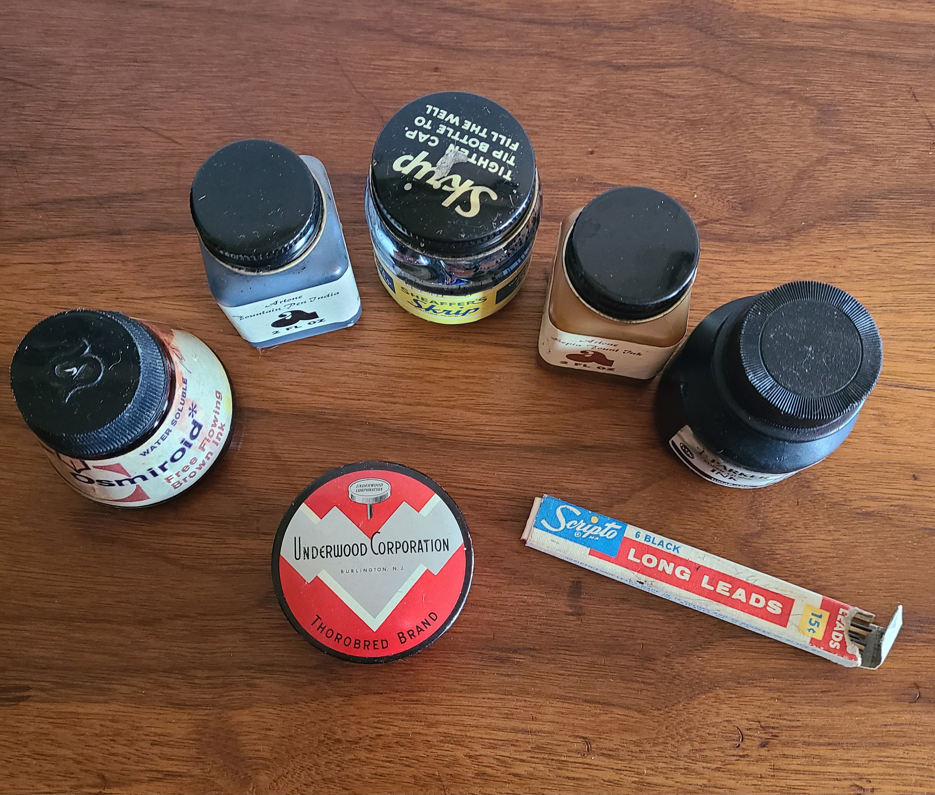 Vintage Ink Bottles Fountain Pen Ink Bottles Artone Fount Ink Bottles ...