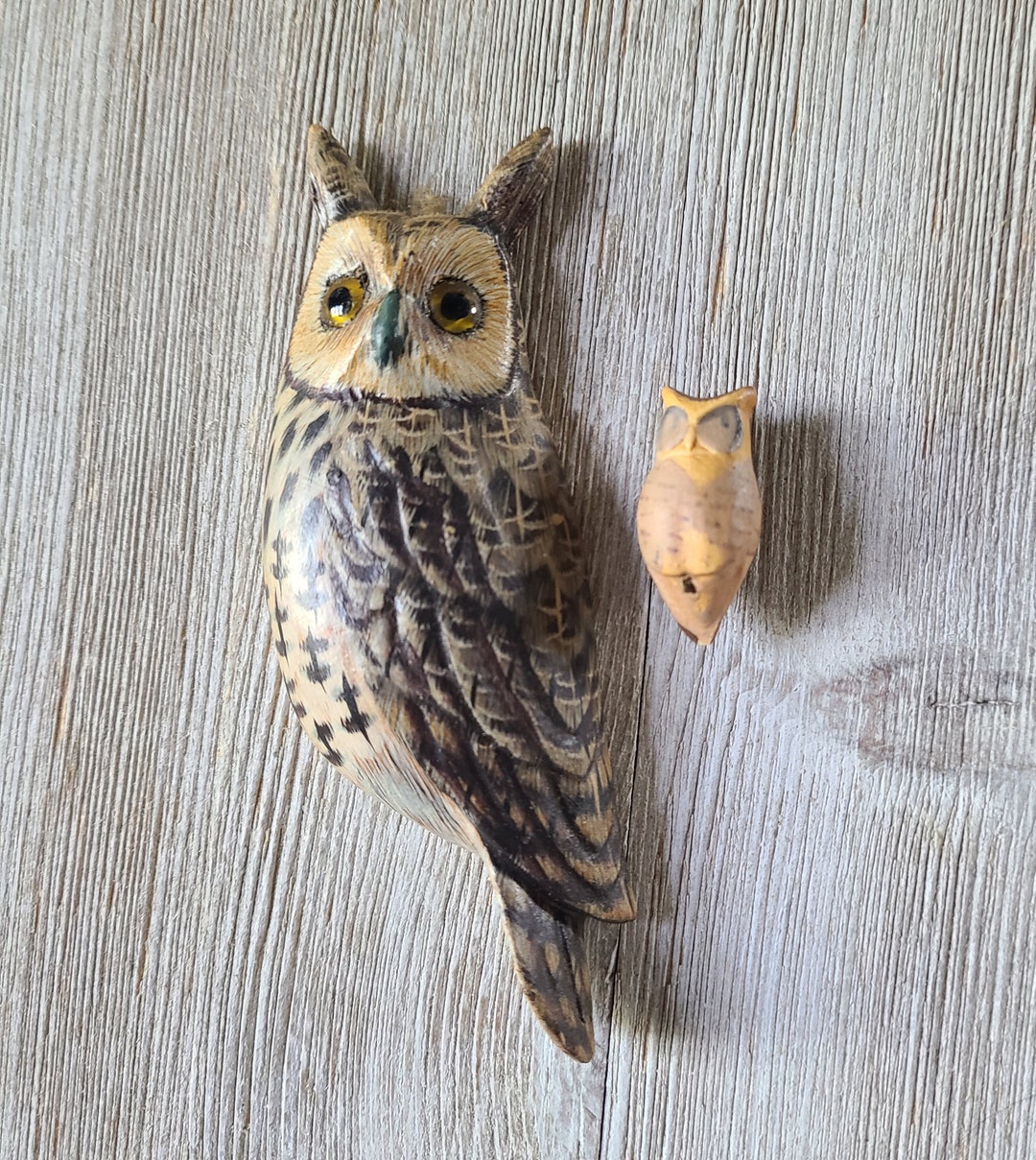 Vintage Owl Magnets 1970's Owl Refrigerator Magnets Set of 2 Cute Owl ...