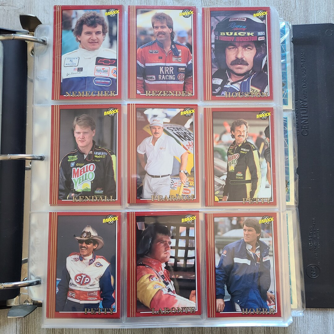Vintage Racing Trading Cards 1980's NASCAR Racing Cards Collectible Car ...