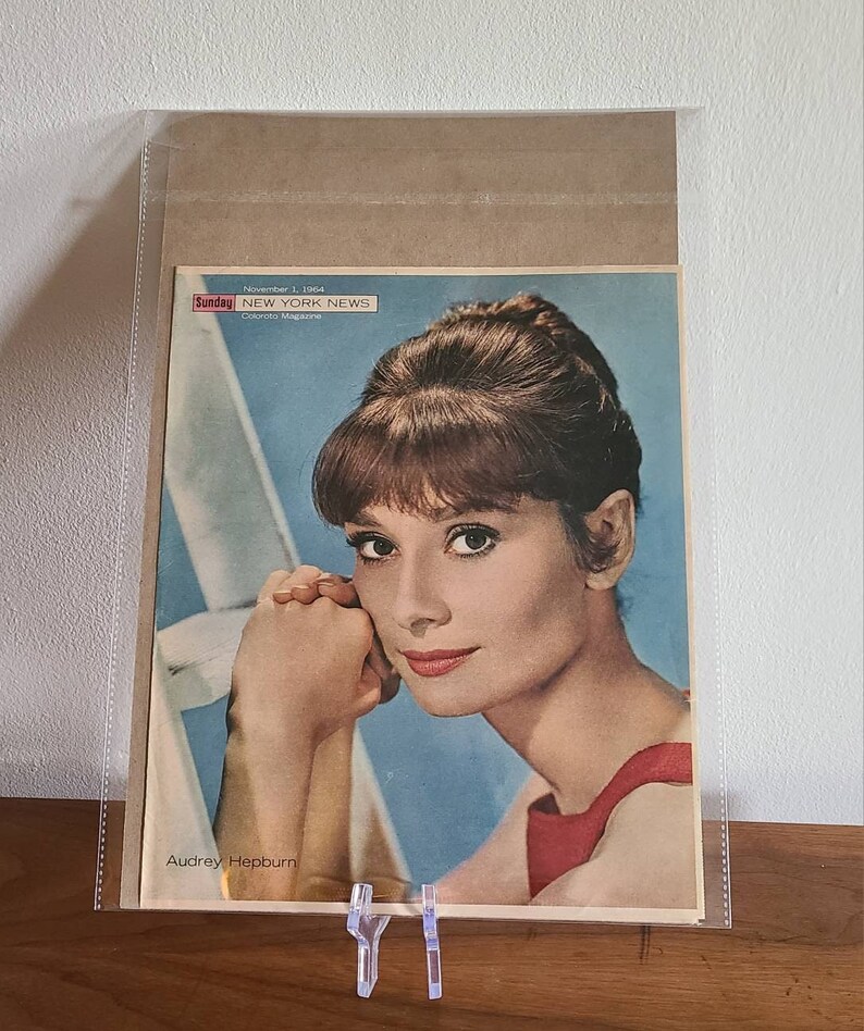 Vintage Movie Star Picture 1960's Newspaper Photo Audrey - Etsy