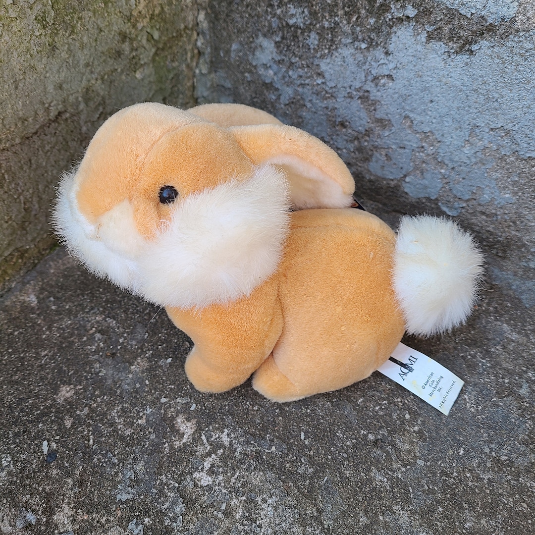 Vintage Bunny Rabbit Plush Toy 1990's Sugar Loaf Bean Bag Plushies Vtg ...