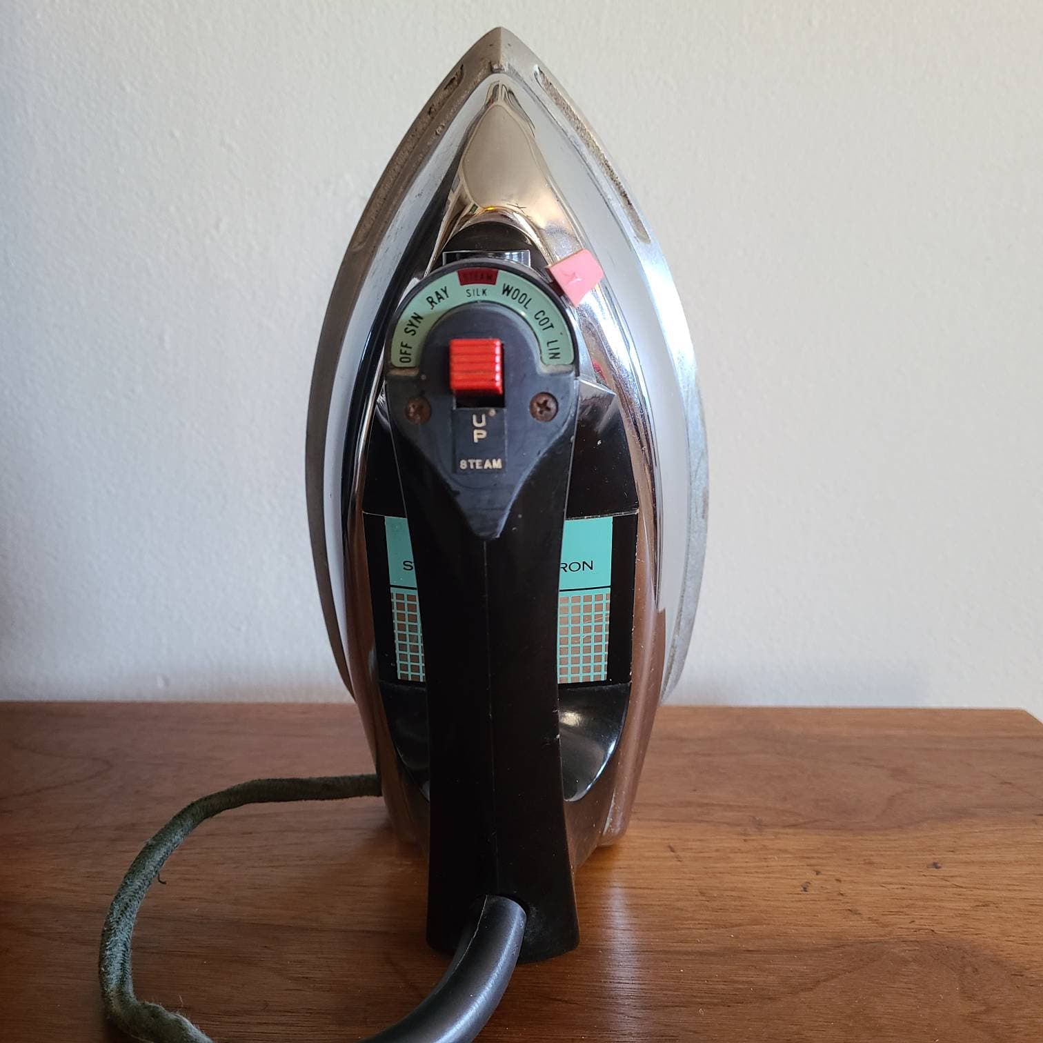 Vintage Steam and Dry Iron Montclair Chrome Clothes Iron 1950's Steam ...