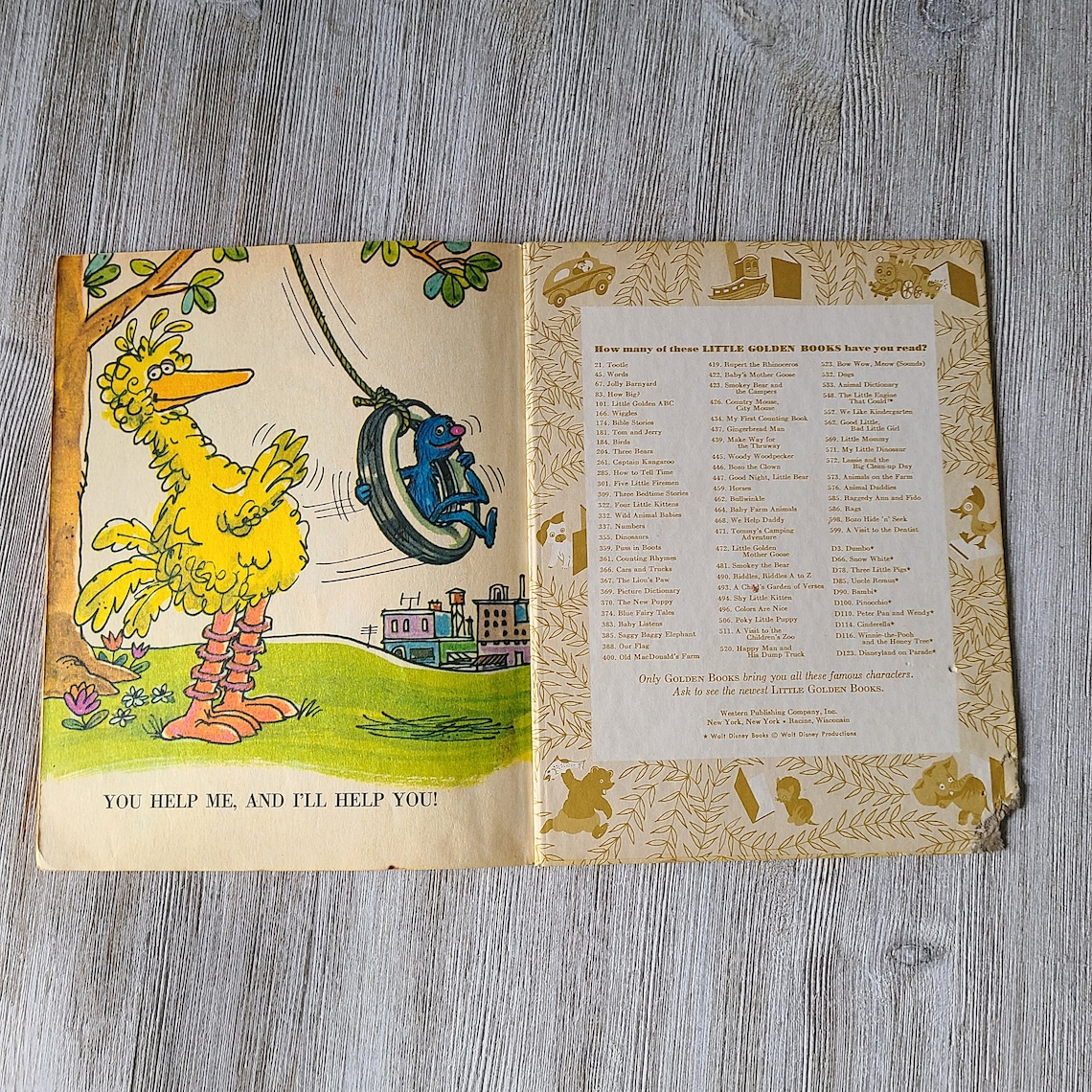Vintage Sesame Street 1970's Little Golden Book Grover Sesame St ...