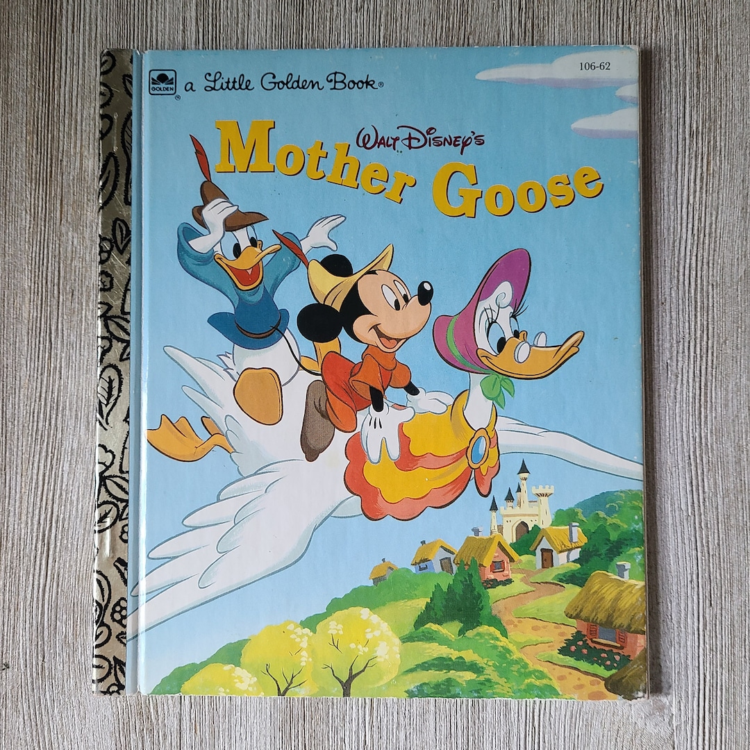 Vintage Mother Goose 1990's Walt Disney's Mother Goose Book A Little ...