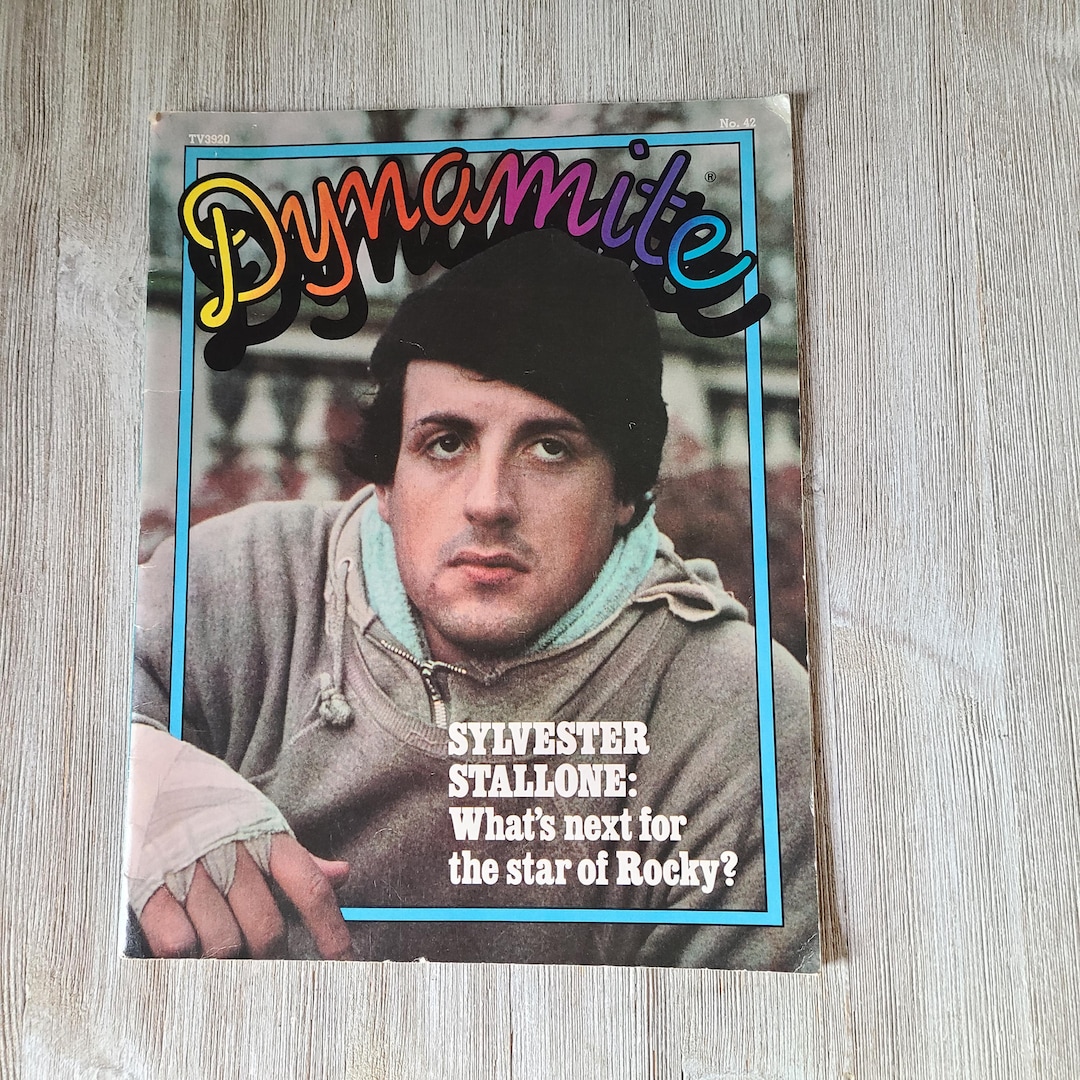 Vintage Dynamite Magazine 1970s Dynamite Sylvester Stallone Magazine ...