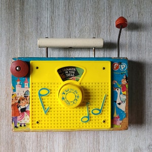 Vintage Toy Radio 1960's Fisher Price Tv-radio Toy the Farmer in the ...