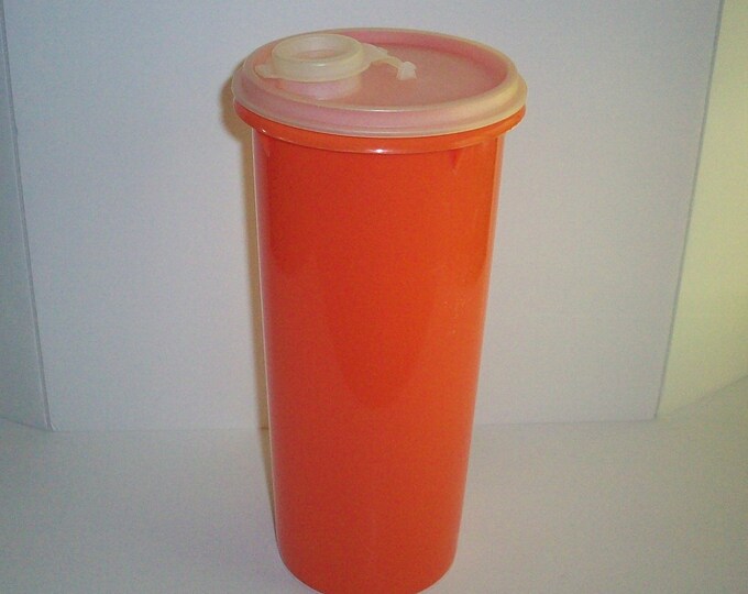Vintage Tupperware Orange Plastic Juice Beverage Container Tupperware ...