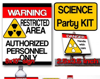 Scientist Name Tags Science Party Tags Digital Instant | Etsy