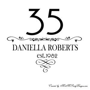 Custom Designed Prom Logo. Gobo Design. Prom Monogram. Party Logo ...