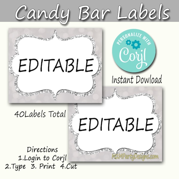 Candy Buffet Labels - Etsy