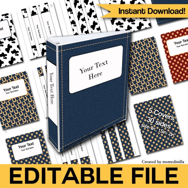 Western Binder Covers - Etsy