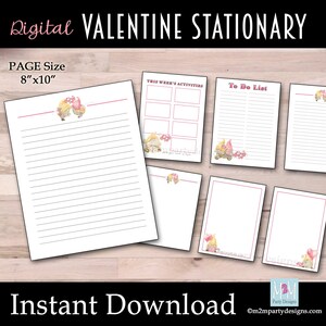 Printable Valentines Day Stationary, to Do List, February Week ...