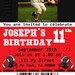 Football Theme Party Printable Ticket Invitations, One Hour Printable ...