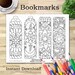 Mandala Bookmark Coloring Bookmarks Bookmark, Mandala Coloring ...