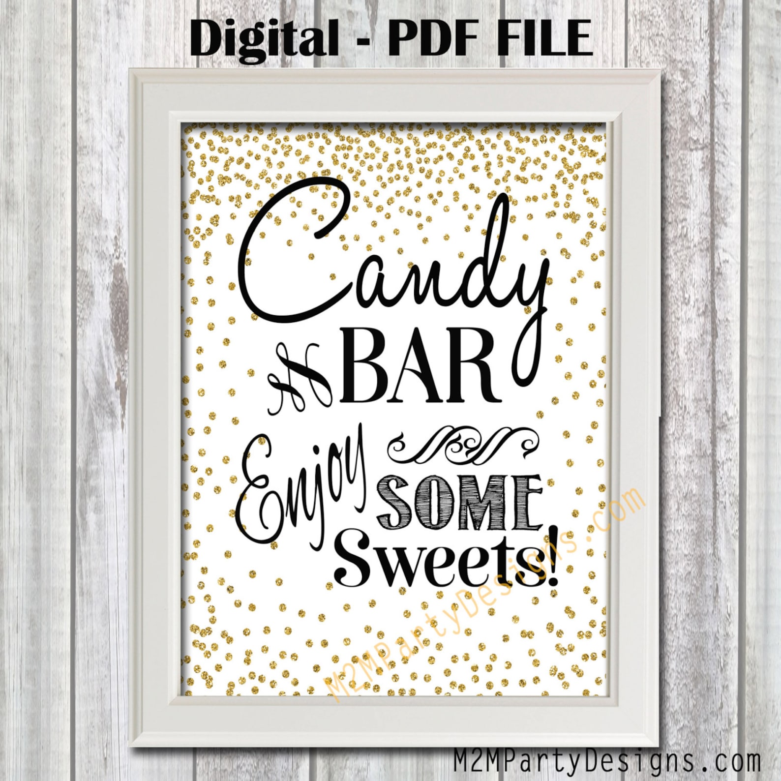 Chalkboard Candy Bar Printable Sign Chalkboard Candy Buffet - Etsy
