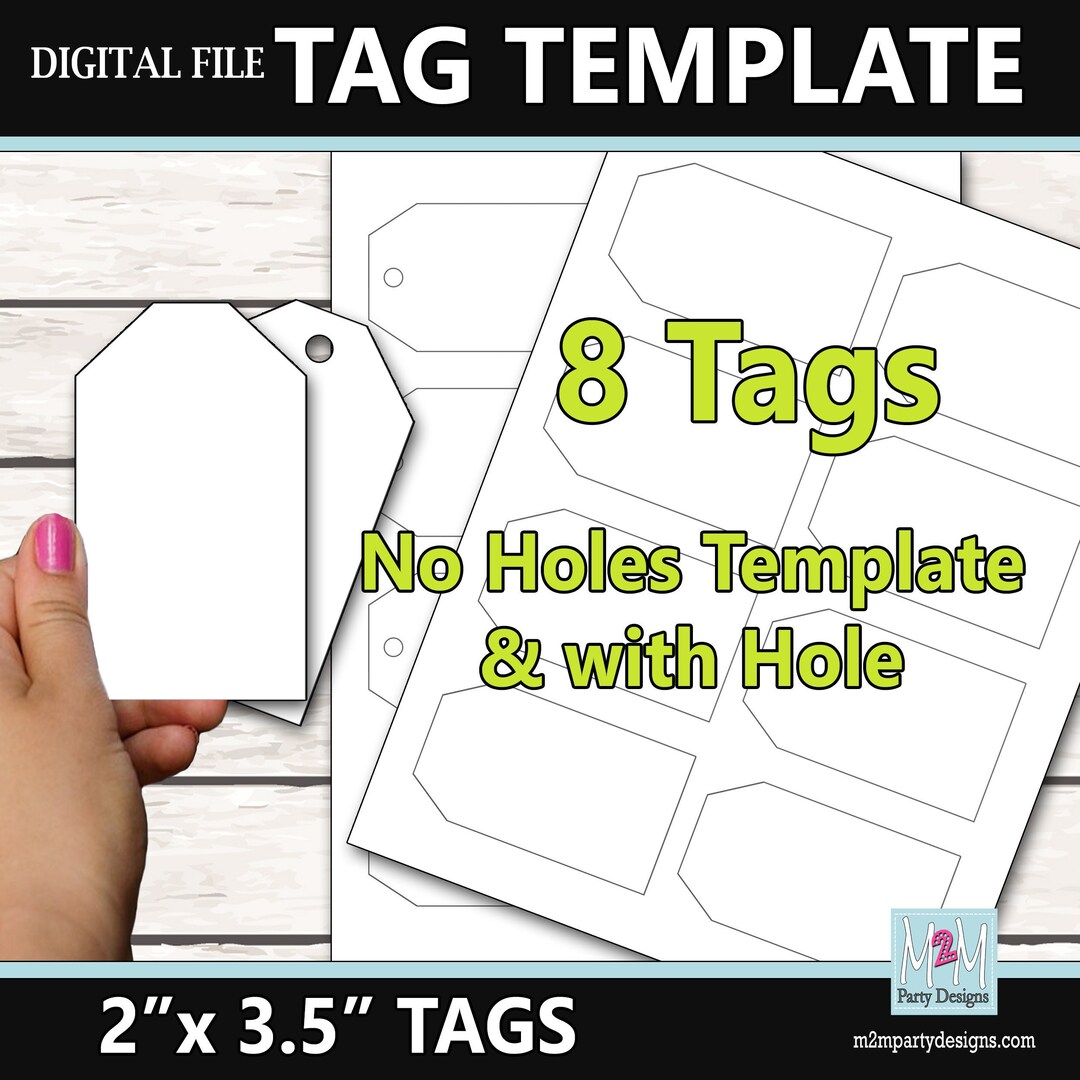 Hang Tags 2" X 3.5" Inch Digital Template DIY Digital Gift Tags Instant ...