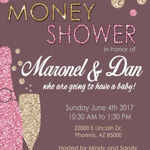 Money Shower Invitation. Honeymoon Shower. Bridal Shower Invitation ...