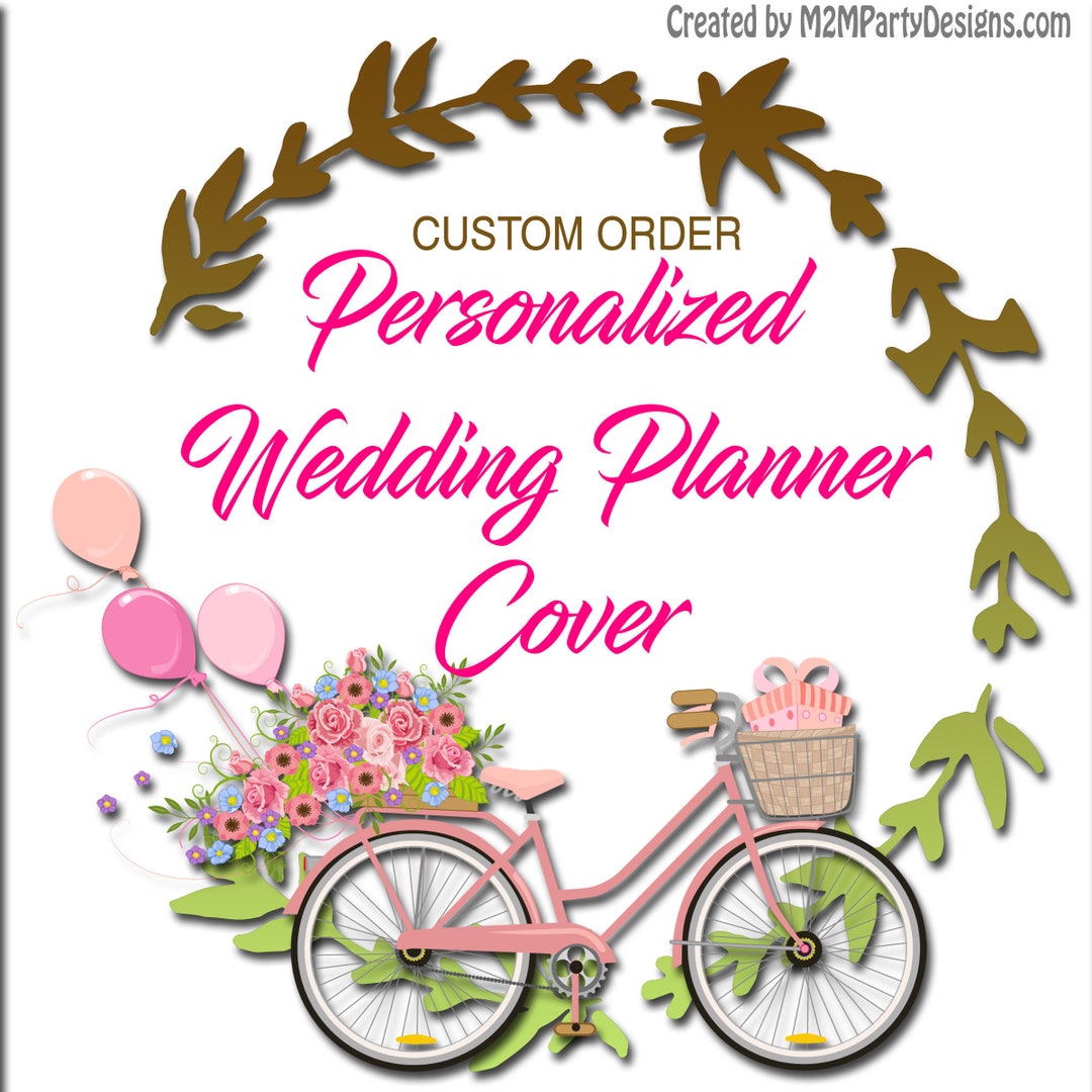 Personalized Wedding Planner Cover Page Add-on to Any Design in Shop ...
