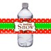 Melted Snow Water Bottle Labels | Printable | Instant Download ...