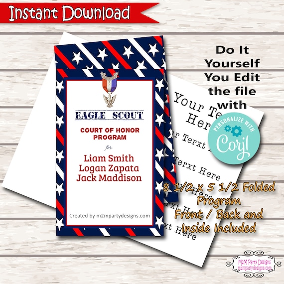 Eagle Scout Court Of Honor Program Ideas