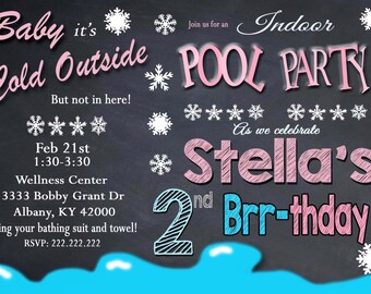 Winter Pool Party | Etsy